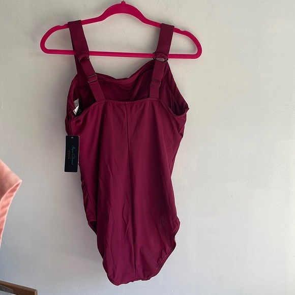 Aqua Green | Swim | Aqua Green Upf 5 Asymmetrical Shoulder Maroon One ...